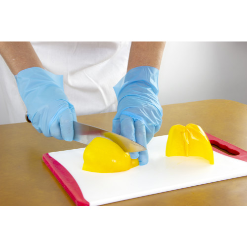 Shop ProWorks® Stretch Polyethylene Blue Gloves Large 200 x 10 GL-SP200BL